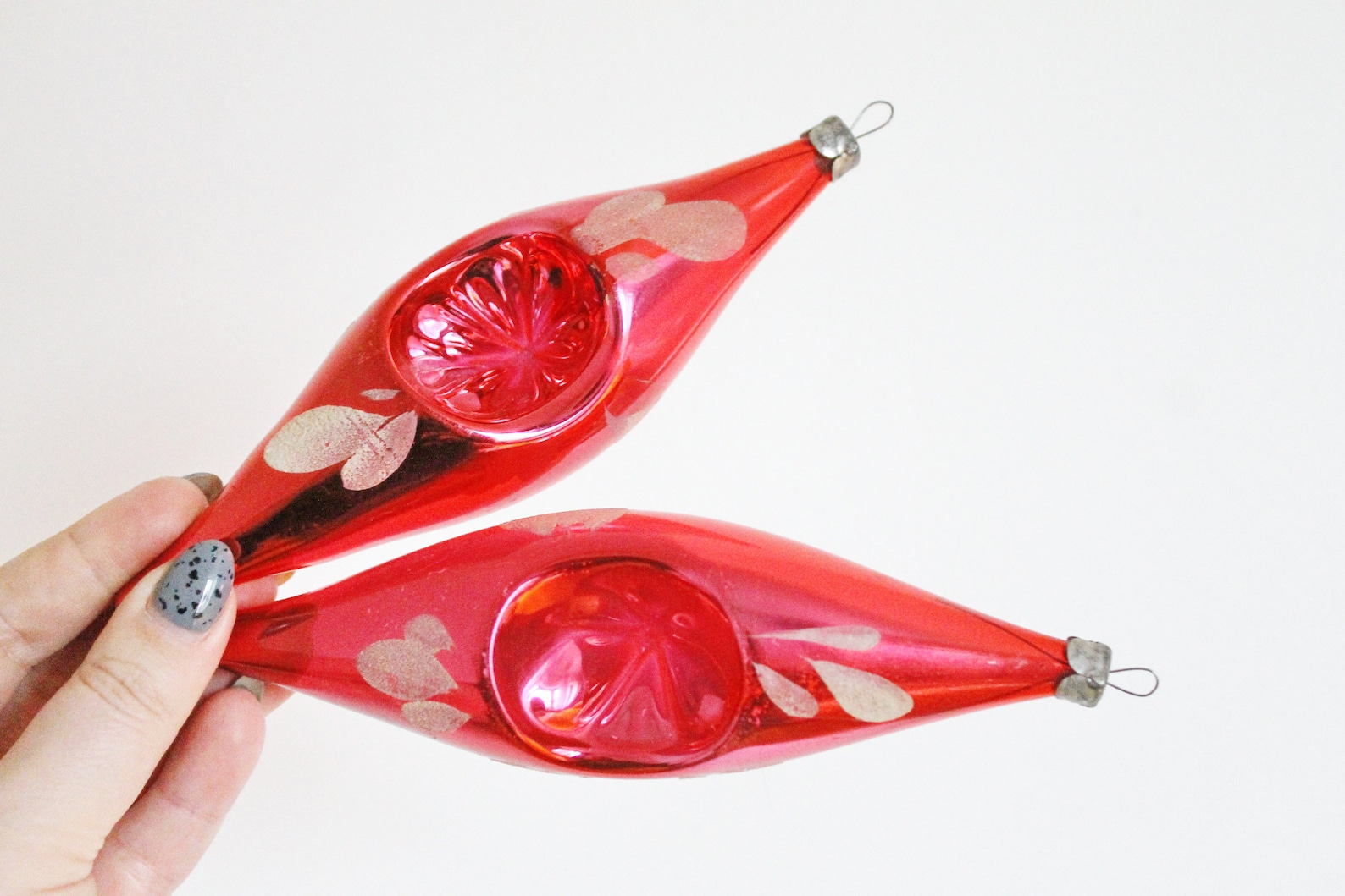 Christmas Tree Pink Toys Icicle Set of Two 6.3 Inch Icicle Decoration ...