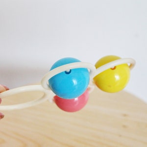 Soviet Vintage Baby Rattle 5 Inches With Three Bubbles Soviet Toy ...