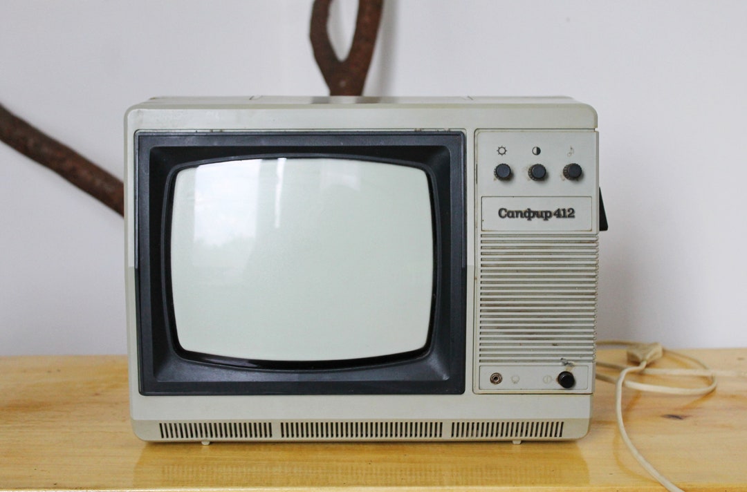 Soviet Vintage Small TV Saphire 412 - 12.6 Inches- Television Set ...
