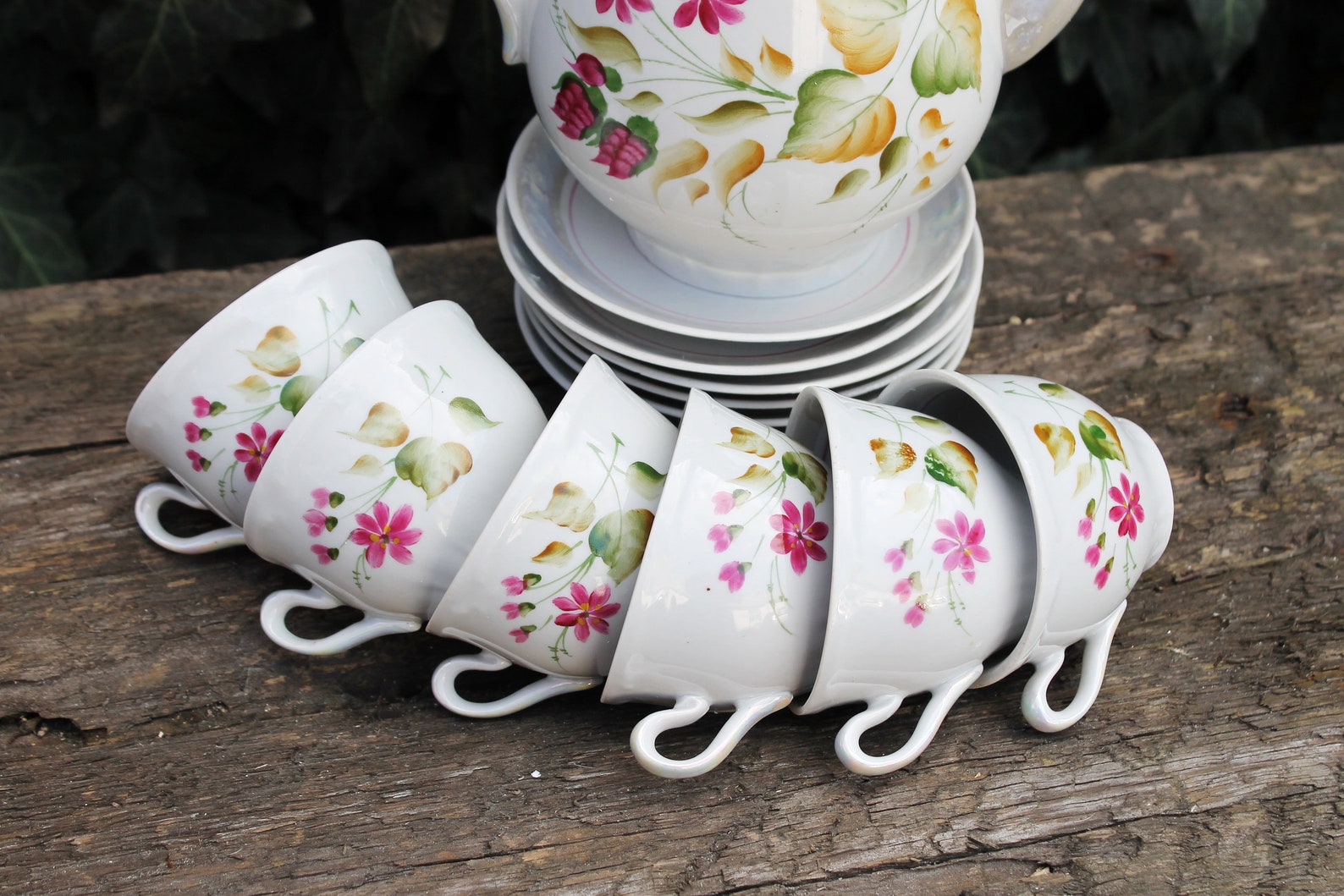 Soviet Coffee-tea Set for 6 Persons Soviet Coffee Set Soviet - Etsy