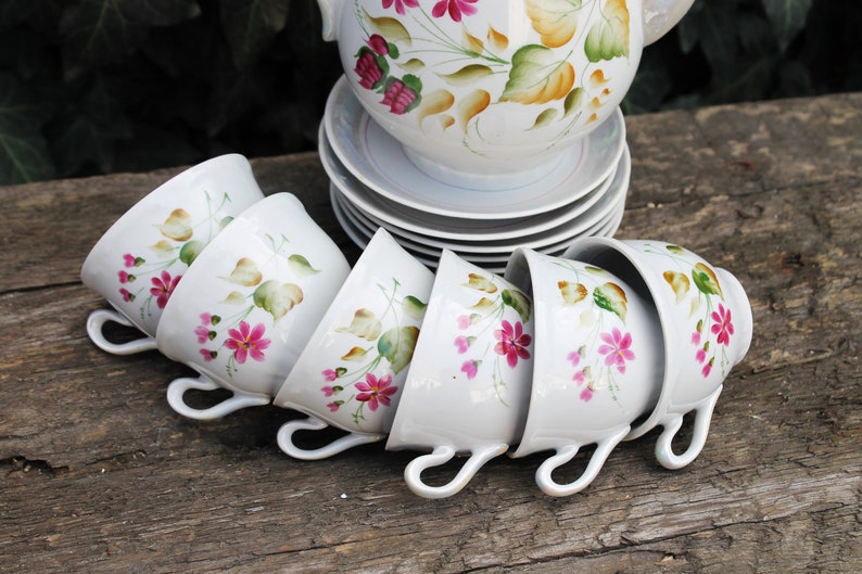 Soviet Coffee-tea Set for 6 Persons Soviet Coffee Set Soviet - Etsy