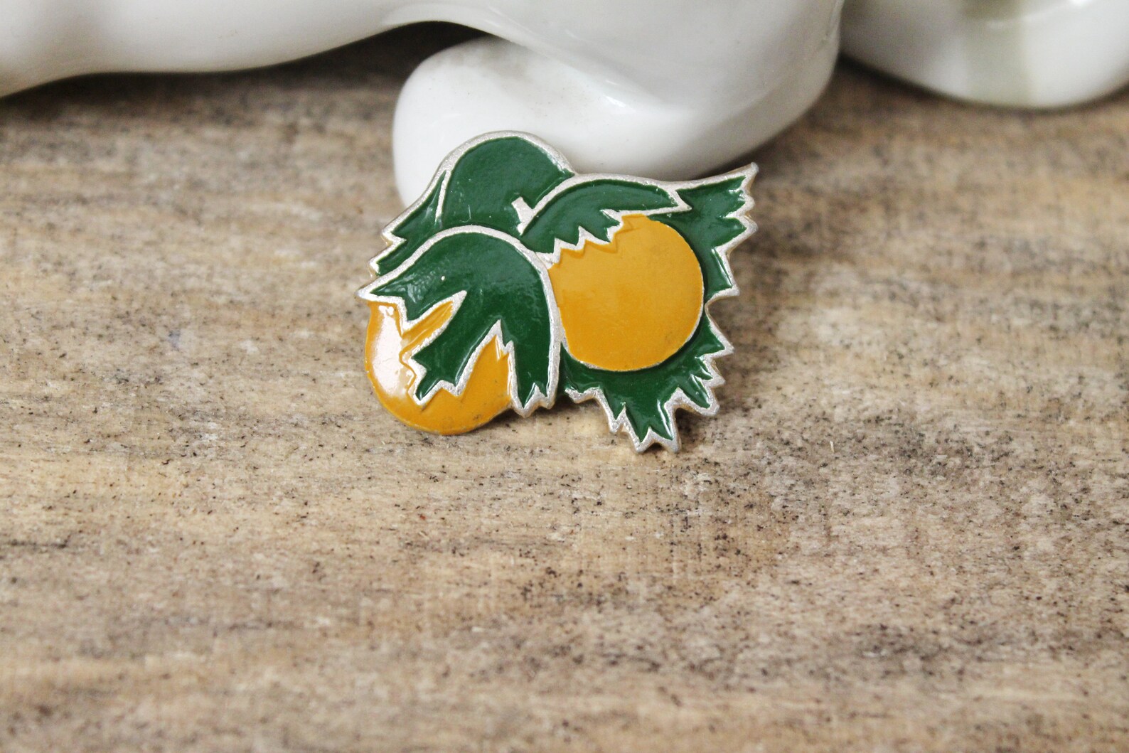 Nuts Small Pin - Vintage Soviet USSR Pin Badge - Nutlet Pin Badge, Made ...