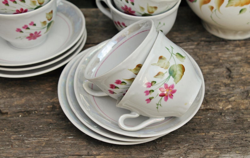 Soviet Coffee-tea Set for 6 Persons Soviet Coffee Set Soviet - Etsy