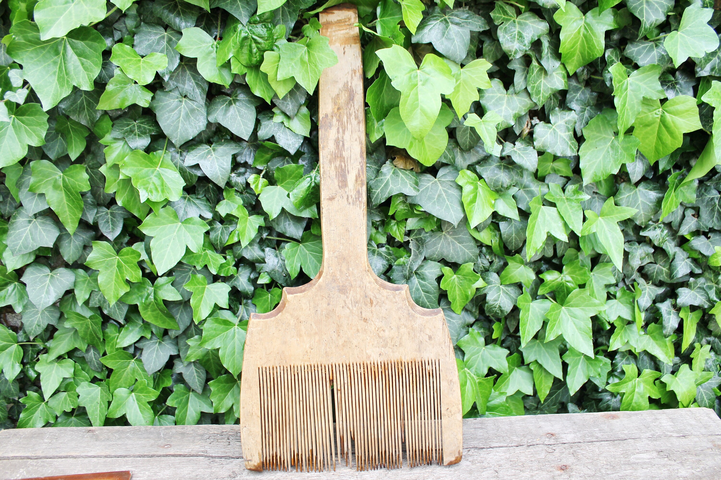 Vintage Wooden Antique Wool Comb Wooden Carder Wool - Etsy