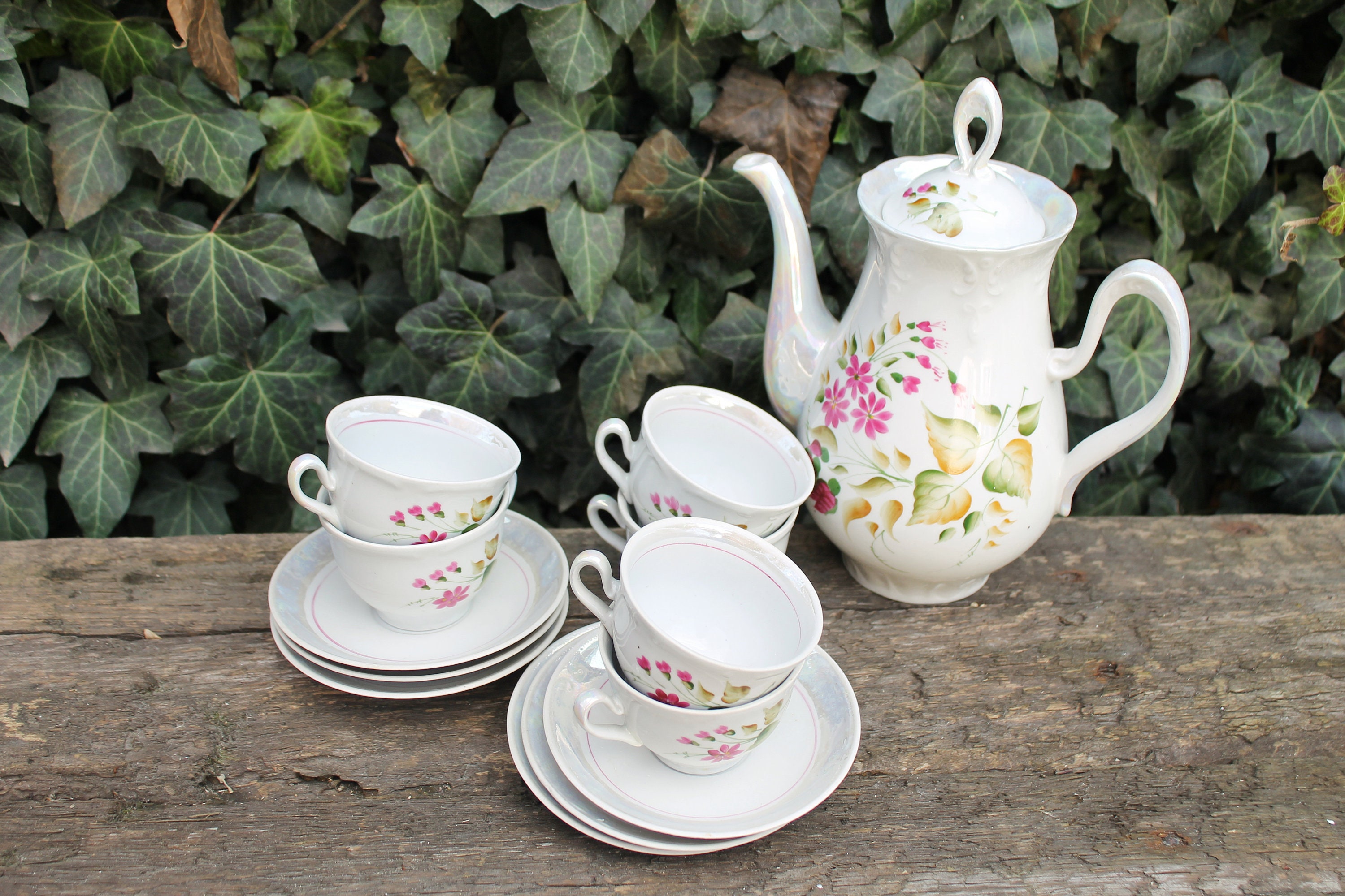 Soviet Coffee-tea Set for 6 Persons Soviet Coffee Set Soviet - Etsy