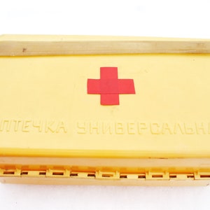 Vintage USSR Medicine First Aid Kit 9.4 Inches - Medical Box - Medical ...