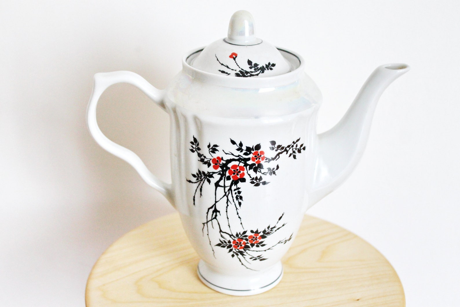 Lovely Rare Soviet Vintage Tea Set, Soviet Porcelain Service, Vintage Porcelain Set Baranivka ...