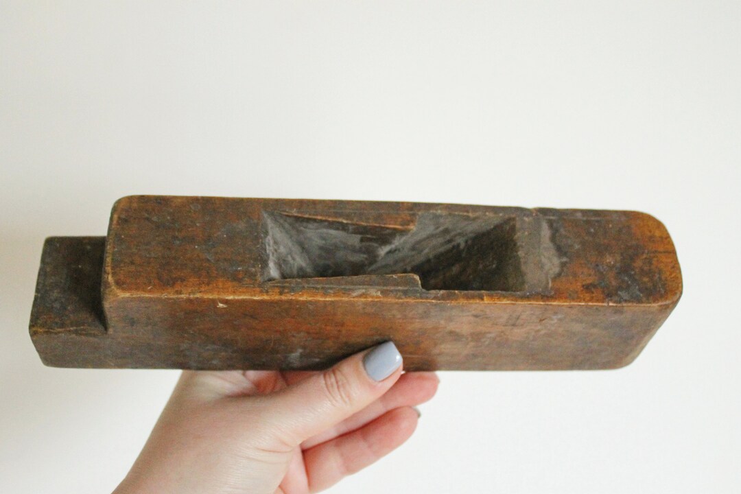 Vintage Wooden Hand Planer Sander (jointer) 25 Cm Long - Antique Tool ...