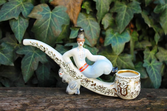 Vintage USSR Porcelain Decorative Smoking Pipe cossack - Etsy UK