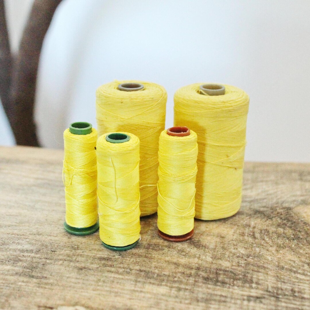 Vintage Soviet Sewing Thread Set – Lemon Spools – USSR Cotton Thread ...