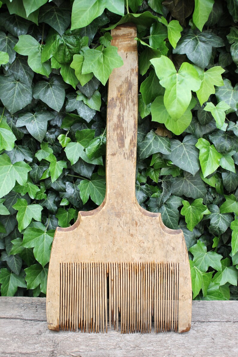 Vintage Wooden Antique Wool Comb Wooden Carder Wool - Etsy