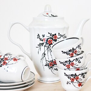 Lovely Rare Soviet Vintage Tea Set, Soviet Porcelain Service, Vintage Porcelain Set - Baranivka ...