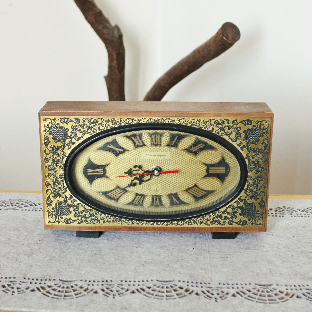 Vintage Clock 11.4 Inches - Soviet Clock Jantar - Home Decor - Vintage ...