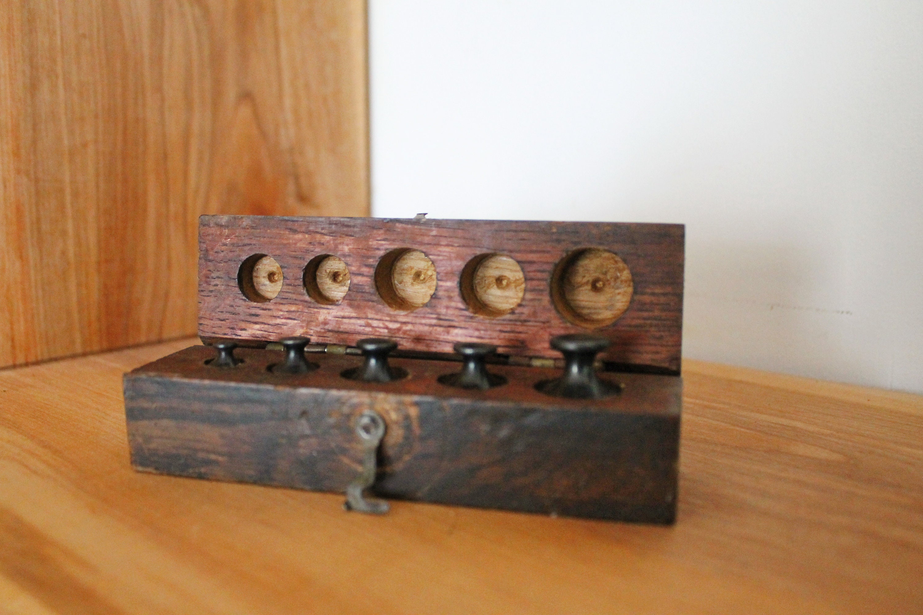 Soviet Small Set of Weights in the Wooden Box, Scale Weights, Scales ...