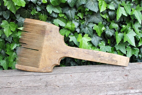 Vintage wooden antique wool comb Wooden carder Wool | Etsy