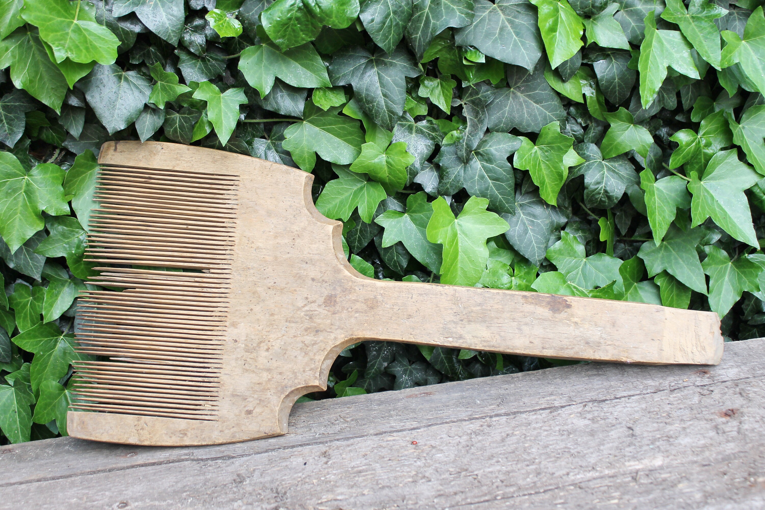 Vintage Wooden Antique Wool Comb Wooden Carder Wool - Etsy