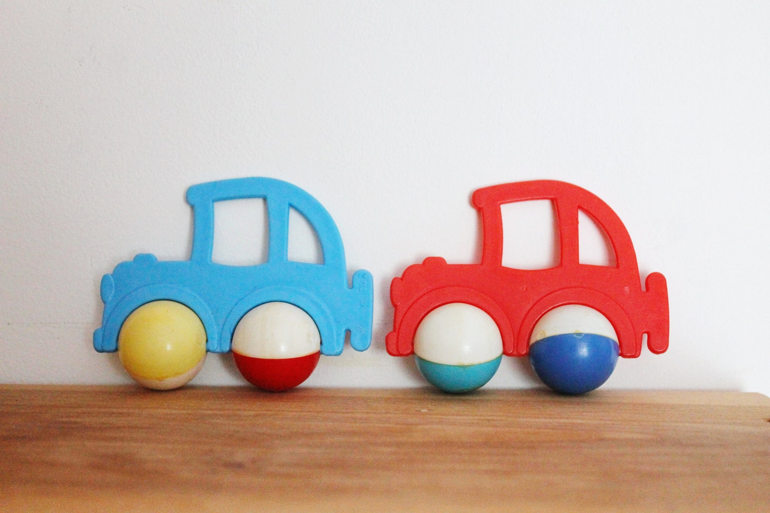 Soviet Vintage Baby Car-rattle Red or Blue 3.9 Inches - Soviet Toy ...