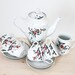 Lovely Rare Soviet Vintage Tea Set, Soviet Porcelain Service, Vintage Porcelain Set Baranivka ...