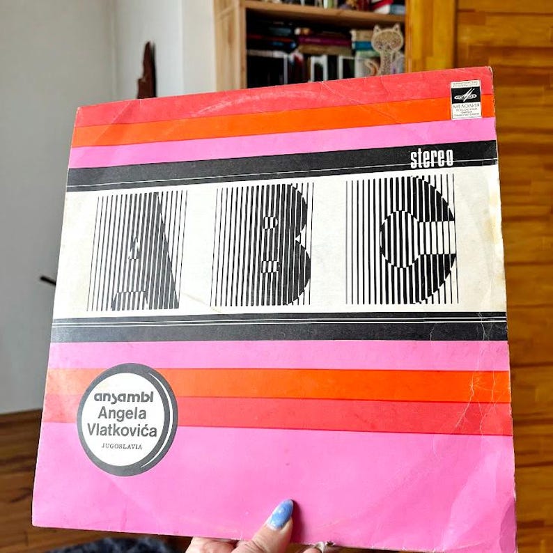 Vintage Jugoslawische Schallplatte ABC von Ansambl Angela Vlatkovića ...