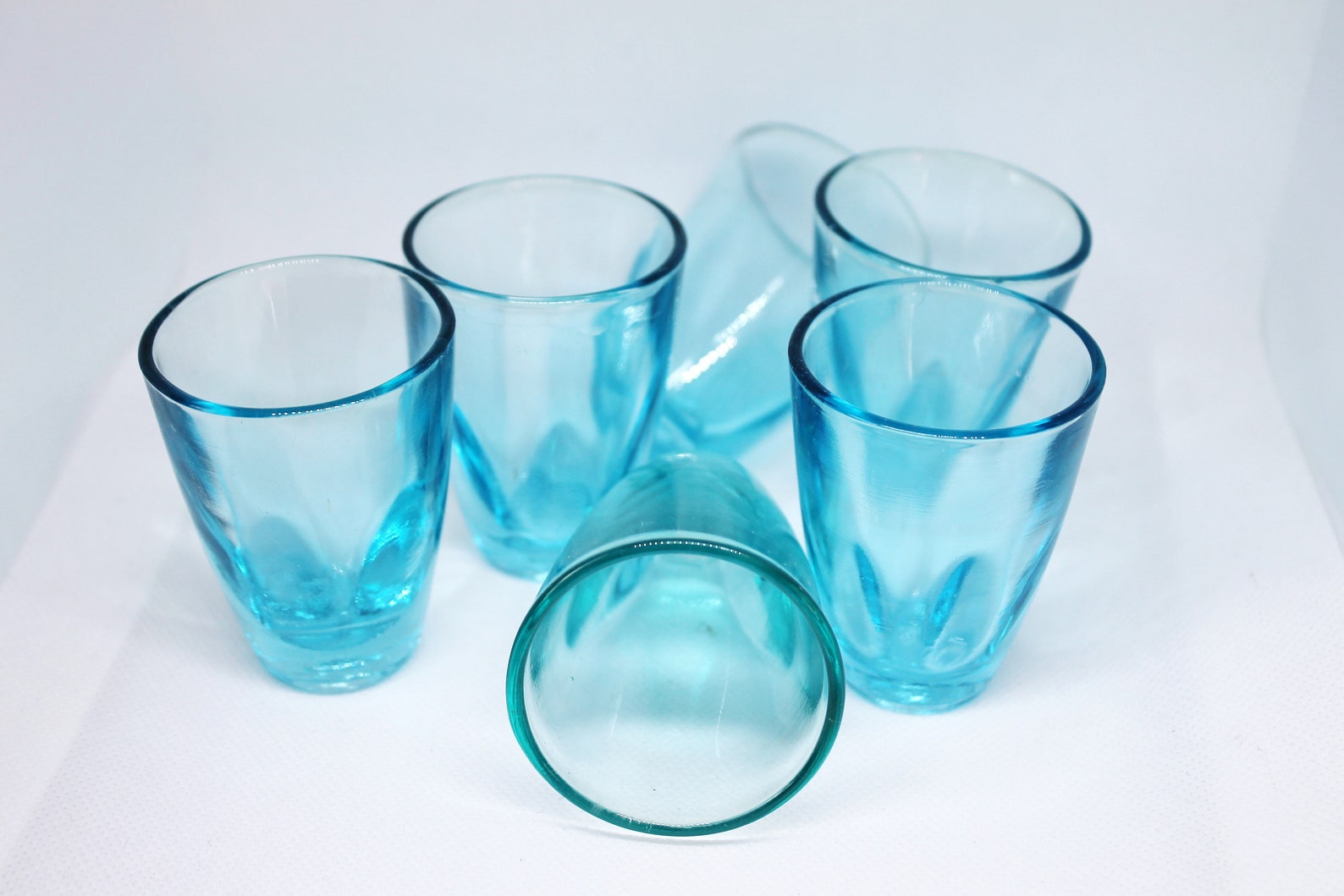 Set of 6 Vintage USSR Glasses, Glasswares, Housewares, Antique, Home ...