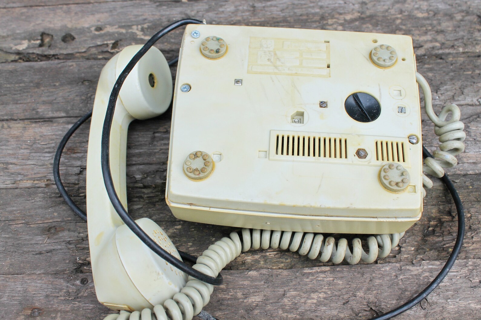 Vintage Soviet Beige Rotary Telephone Circle Dial Rotary - Etsy