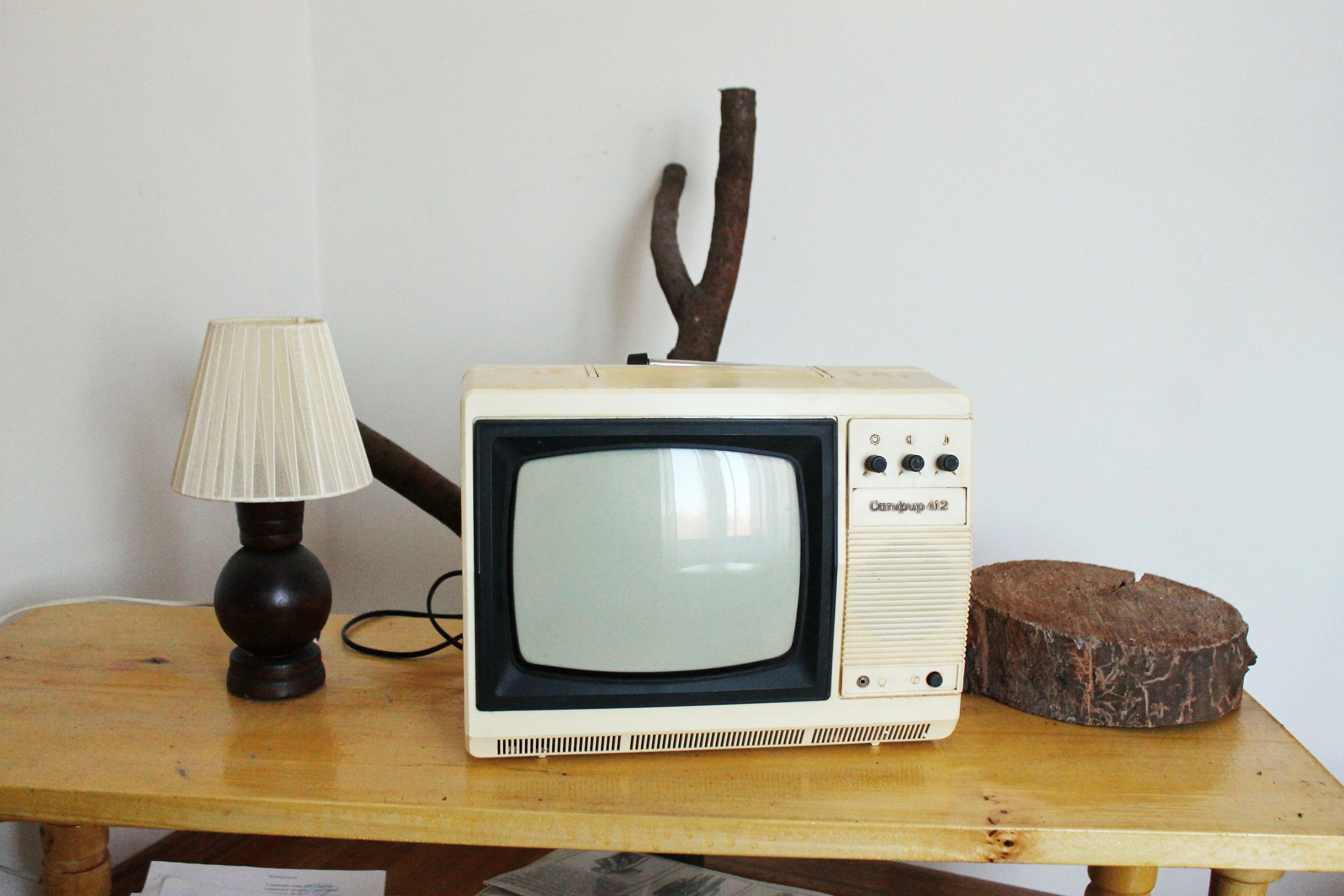 Soviet Vintage Small TV Television Set Made in USSR Working Vintage TV ...
