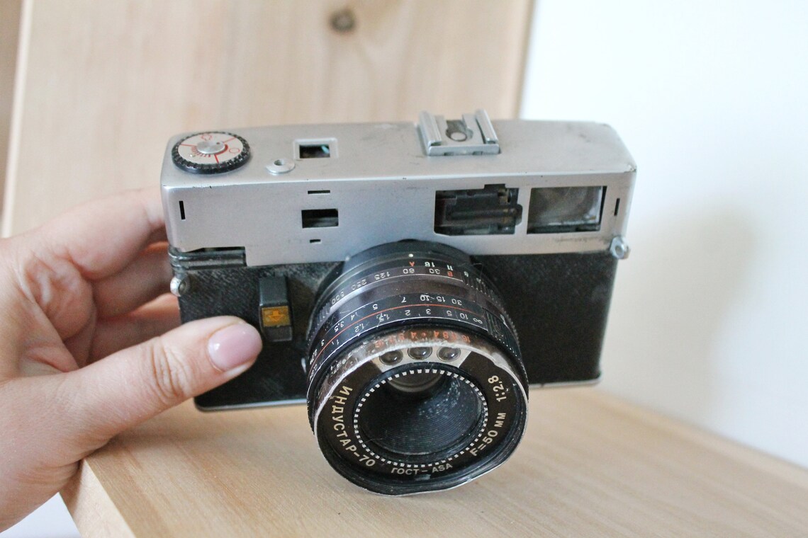 Soviet Vintage Camera LOMO Sokol-2 35mm Film Rangefinder Lens INDUSTAR ...