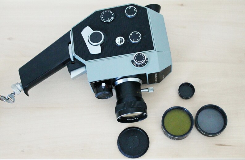 Old Vintage Soviet Movie Camera Quartz 2 8C-3 Vintage Soviet Film ...