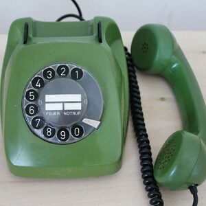 Vintage Soviet Rotary Telephone - Circle Dial Rotary Phone - Vintage ...