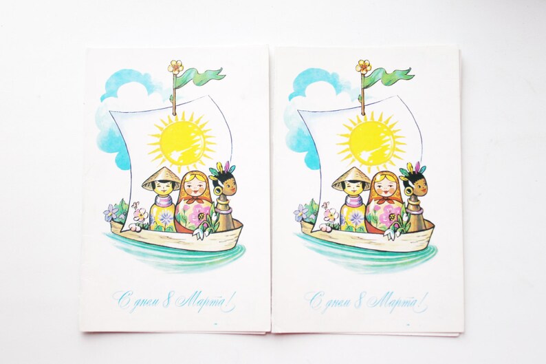 International Women's Day, Eight of March, Holiday, Soviet Vintage ...