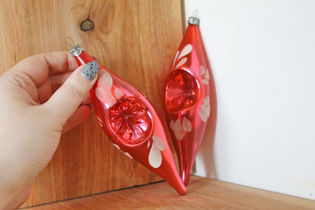 Christmas Tree Pink Toys Icicle - Set of Two - 6.3 Inch - Icicle ...