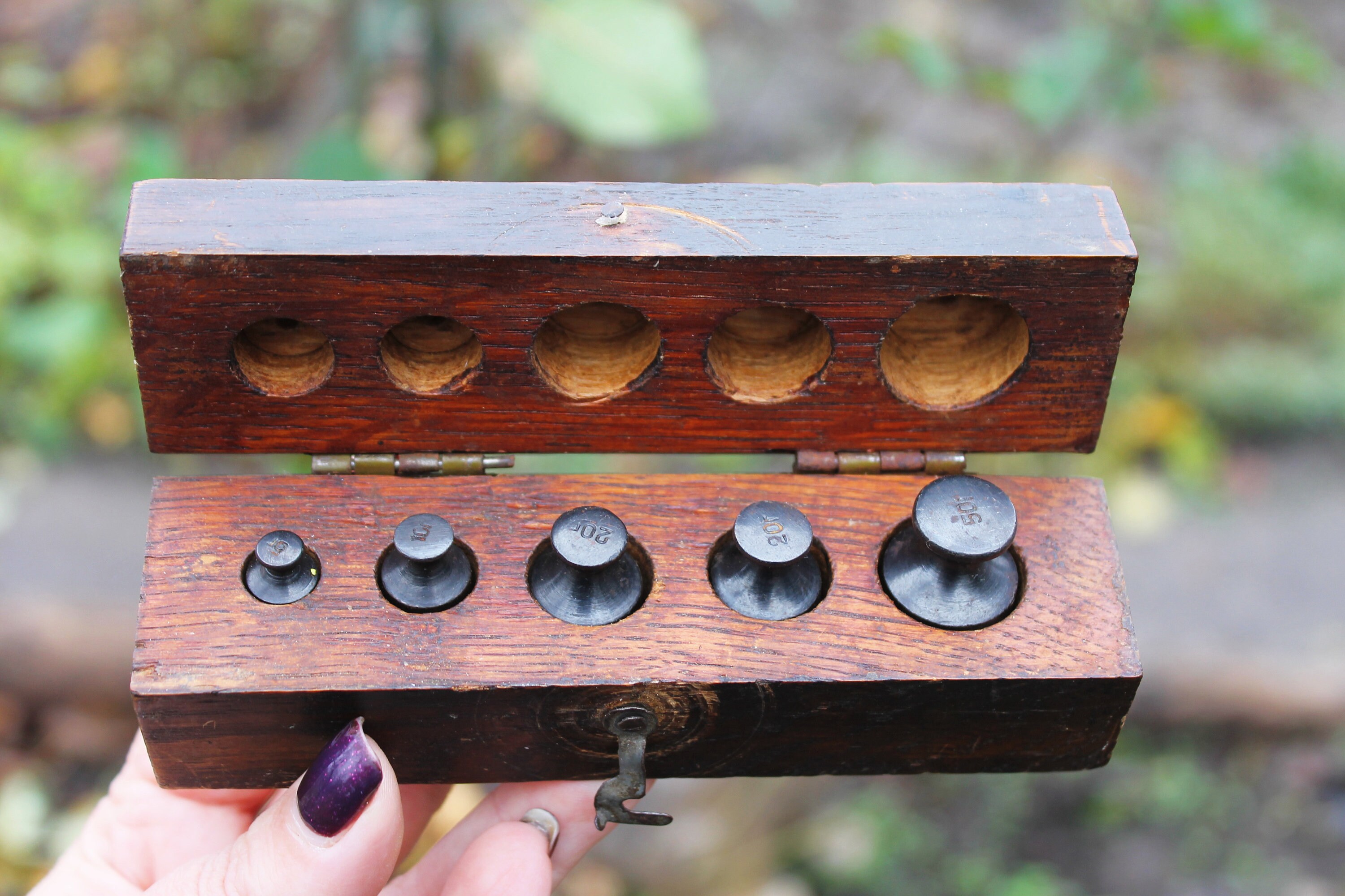 Soviet Small Set of Weights in the Wooden Box, Scale Weights, Scales ...