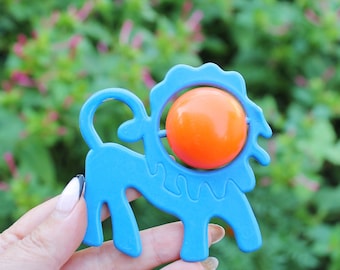 Soviet Vintage Baby Car-rattle Red or Blue 3.9 Inches - Soviet Toy ...