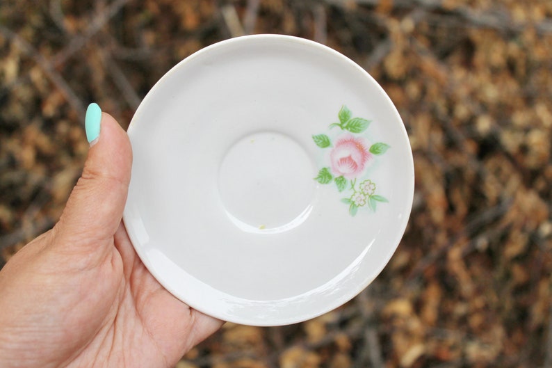 Set of 3 USSR Vintage Ceramic Saucers From Servise - Beautiful Soviet ...