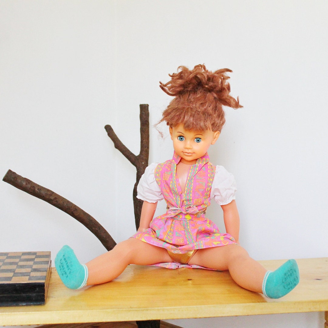 Big Giant Vintage Soviet Doll 75 Cm 295 Inches Ussr Doll Collectible Doll 1980s Etsy