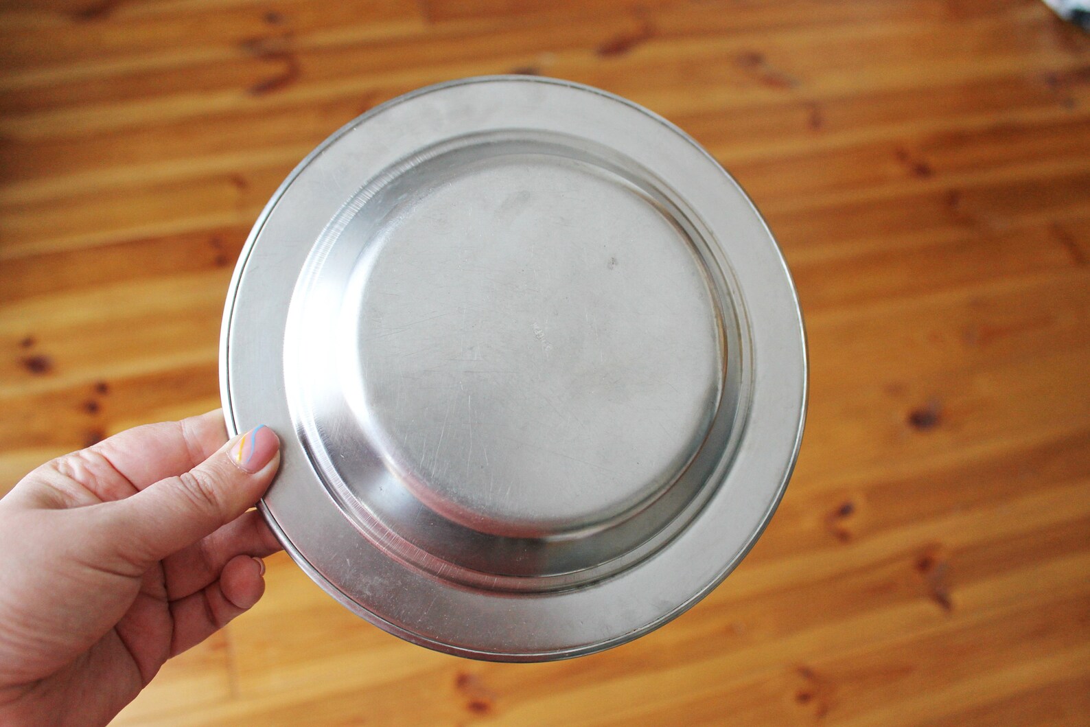 Stainless Still USSR Plate - Soviet Metall Plate - Made of Stainless ...