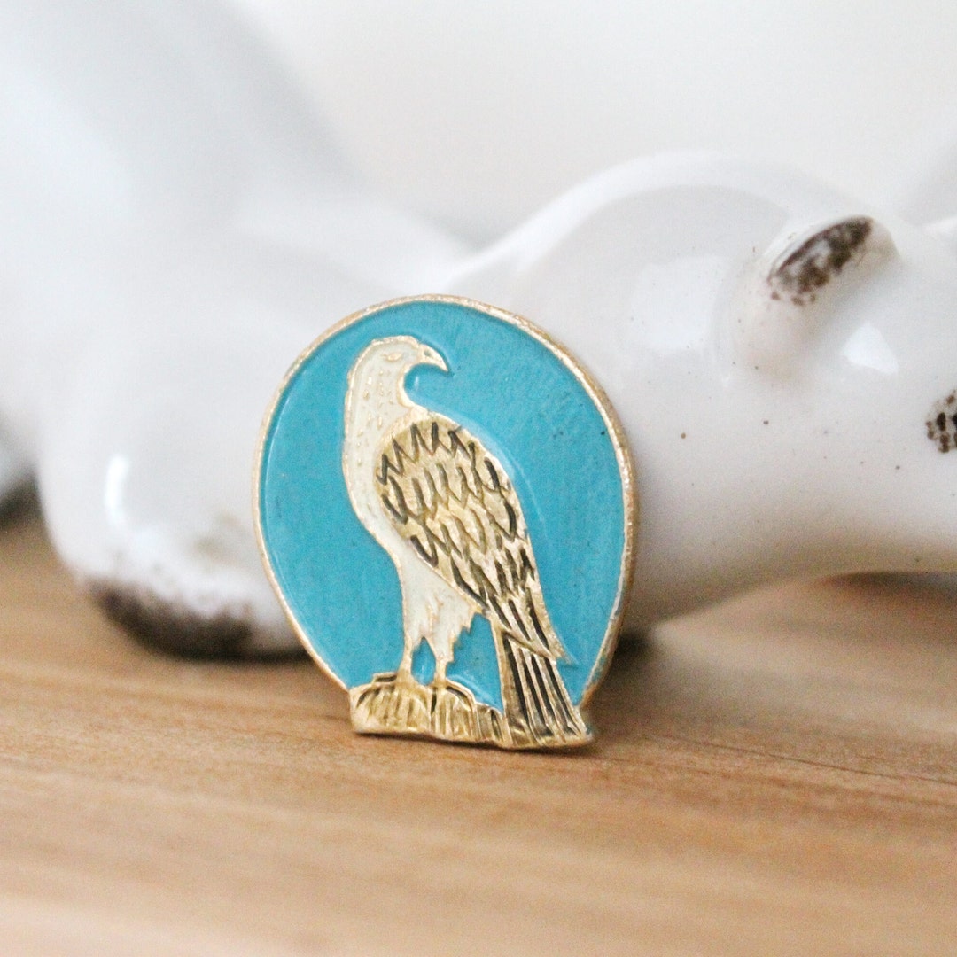 Eagle Small Pin Vintage Soviet USSR Pin Badge Bird Pin - Etsy