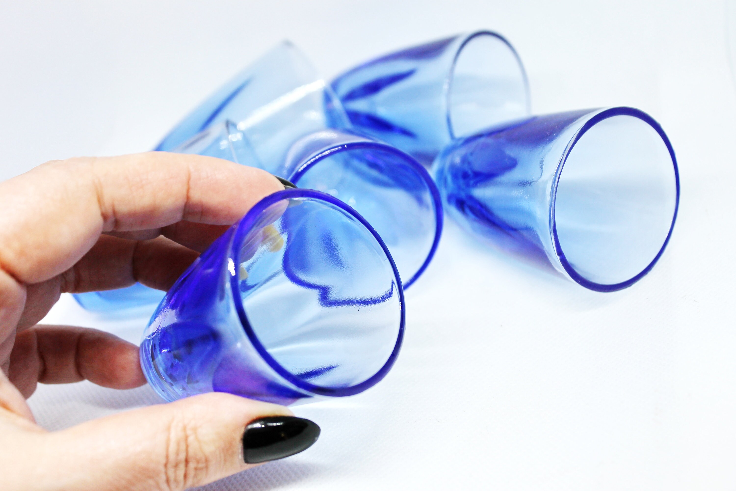 Set of 6 Vintage USSR Glasses, Glasswares, Housewares, Antique, Home ...