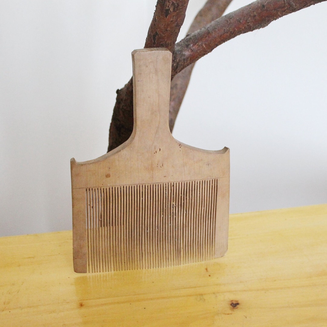 Vintage Wooden Antique Wool Comb 10 Inches - Wooden Carder - Wool ...