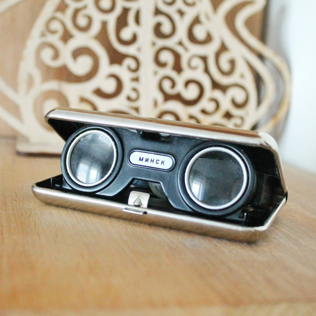 Vintage USSR Opera Retro Folding Theater Binocular Antique Binoculars ...