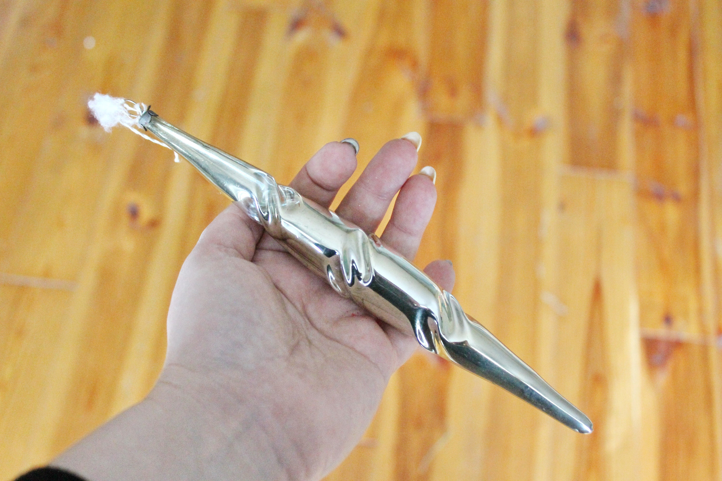 Christmas Tree Toy Icicle - 8.7 Inch - Icicle Decoration - USSR New ...