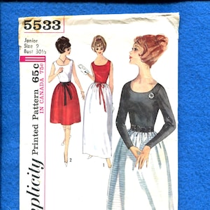 1960's Simplicity 5533 Classic Mid Century Fitted Bubble Cocktail ...