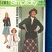 1968 Simplicity 7808 Retro Western Preppy Vest & Skirt With a Scafr ...