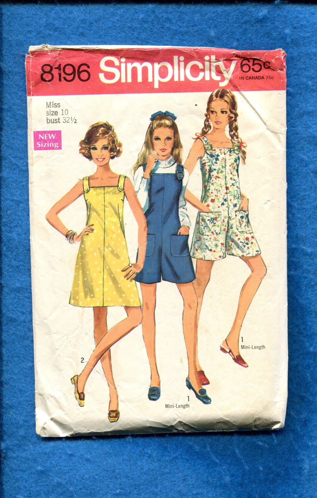 1970's Simplicity 8192 Fun in the Sun Dress & Romper Pattern Size 10 - Etsy