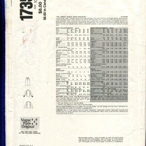 1970's Vogue 1735 Christian Dior Classic Sportswear Pattern Size 10 ...