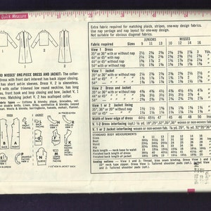 1965 Simplicity 6099 Scallop Collar Bolero Jacket & "a" Line Dress With ...