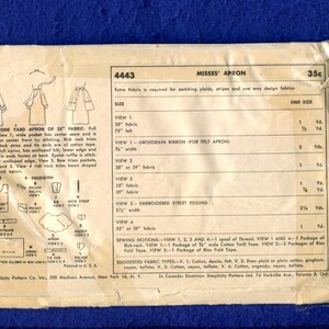 1940's Simplicity 4443 Mid Century Aprons Pattern - Etsy