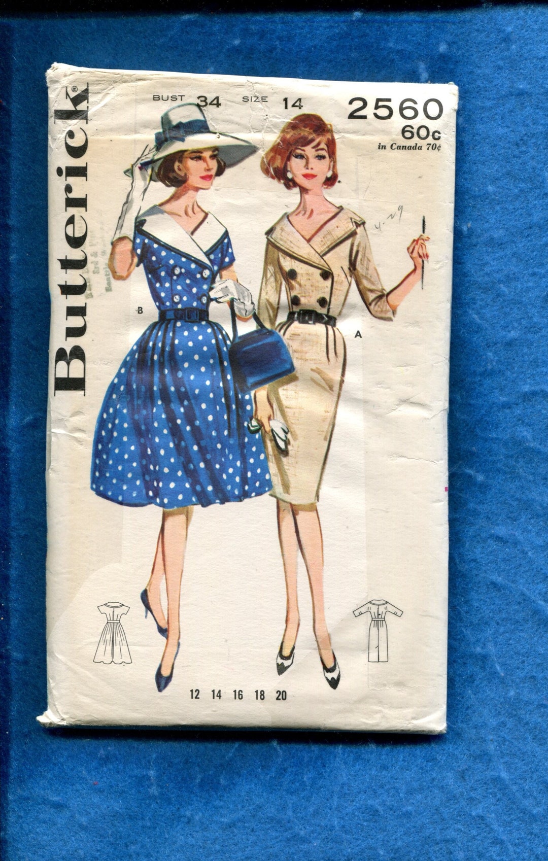 1960's Butterick 2560 Bubble & Wiggle Dresses Pattern Size 14 UNCUT - Etsy