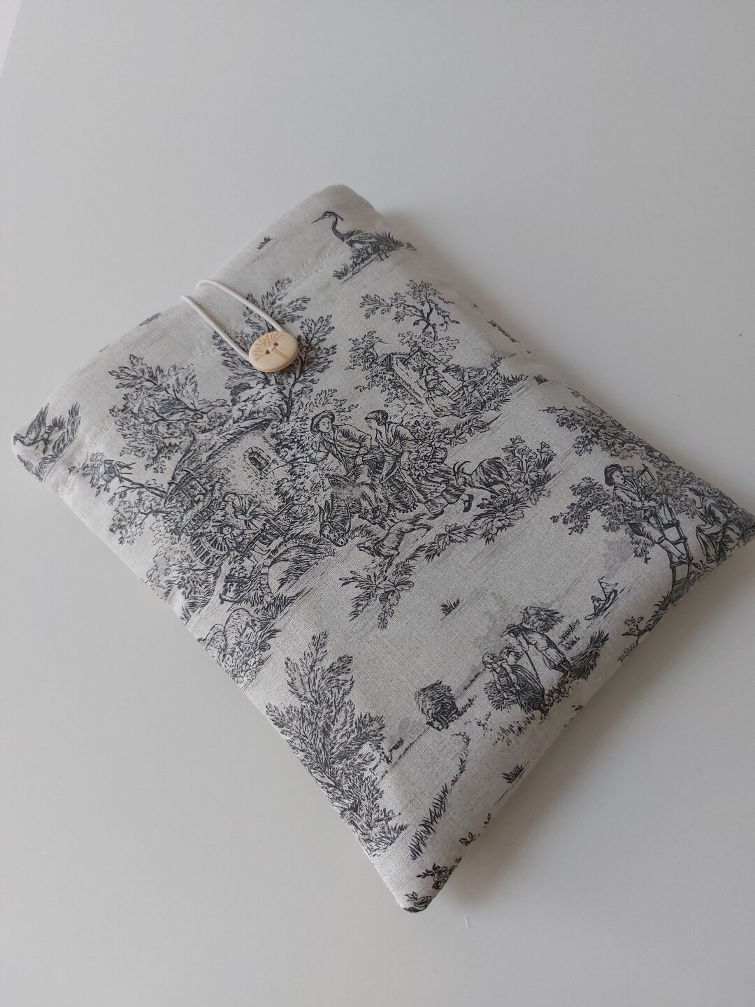Toile De Jouy Book Sleeve, Book Bag, Book Protector, Book Pouch ...