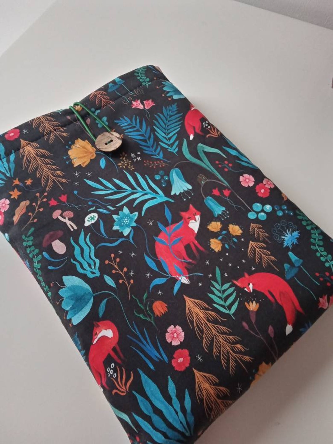 Woodland Fox Padded Book Sleeve, Book Bag, Book Protector, Book Pouch ...